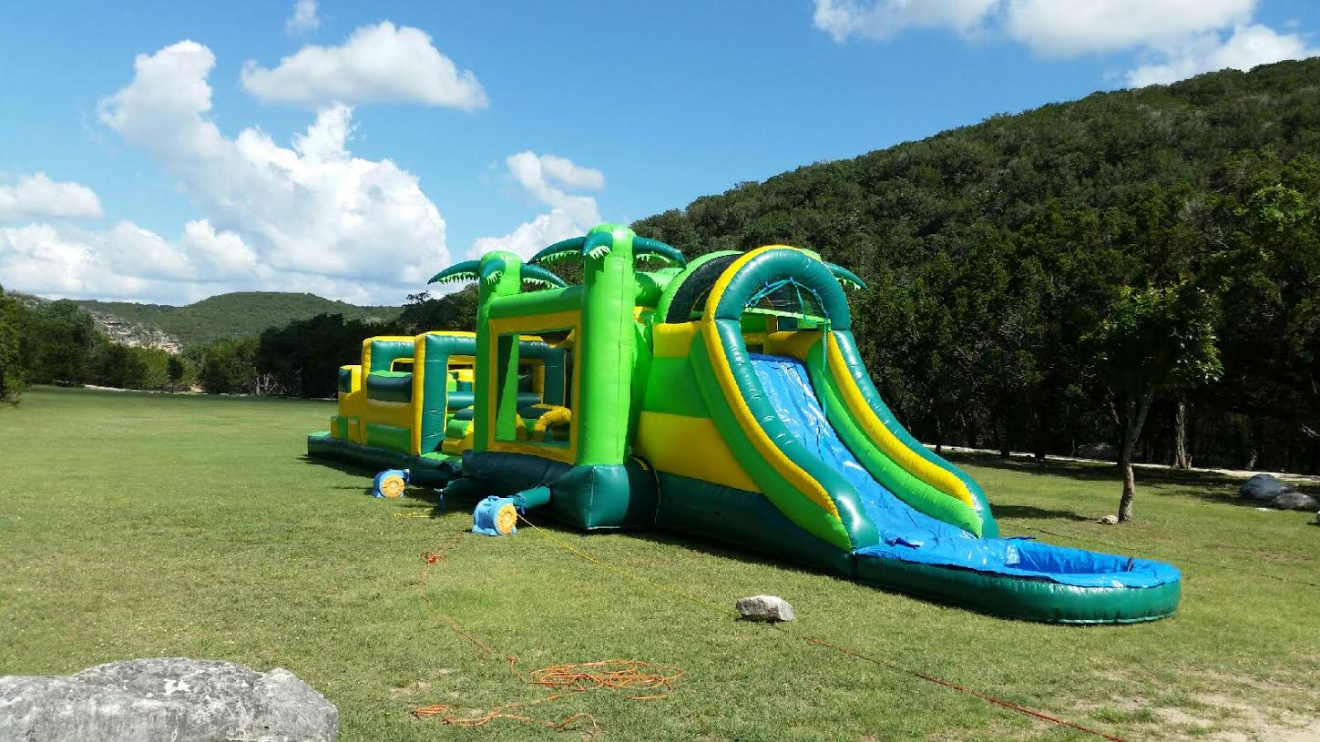 27 Towering Falls Triple Lane Slide - JumpNslideTexas!